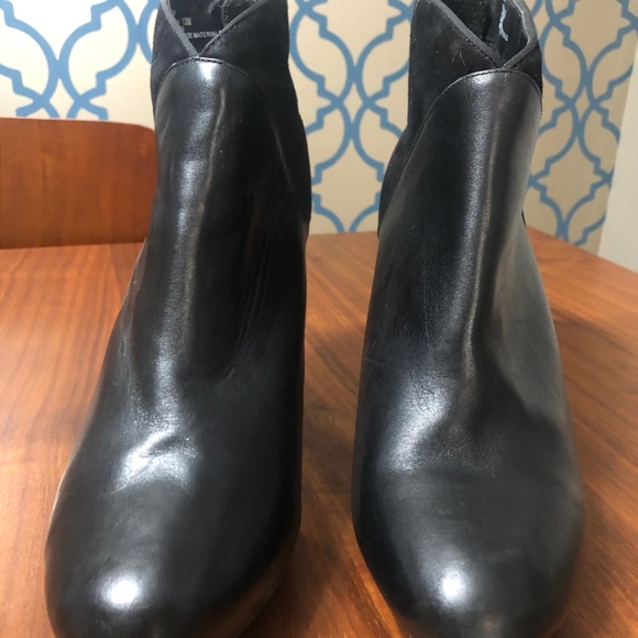 me too | Shoes | Me Too Leathersuede High Heeled Ankle Booties | Poshmark